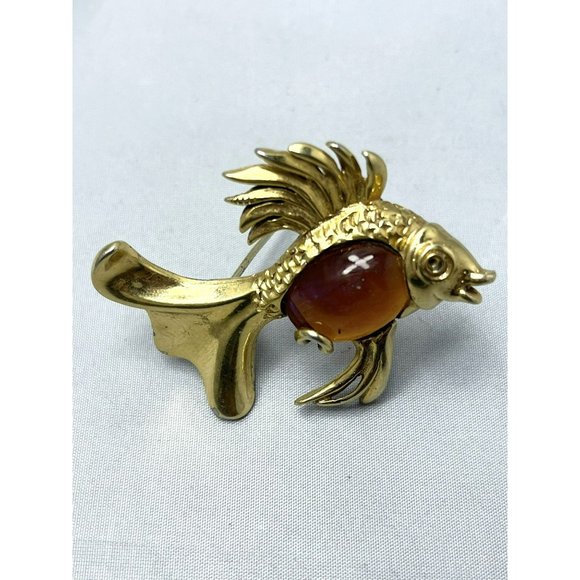 Vintage | Jewelry | Vintage Jelly Belly Fish Brooch Pin | Poshmark